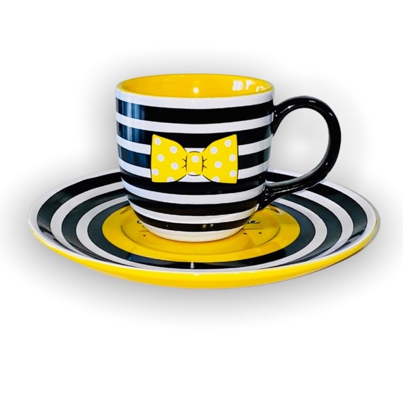 Disney | Dining | Yellow Minnie Mouse Teacup Set | Poshmark